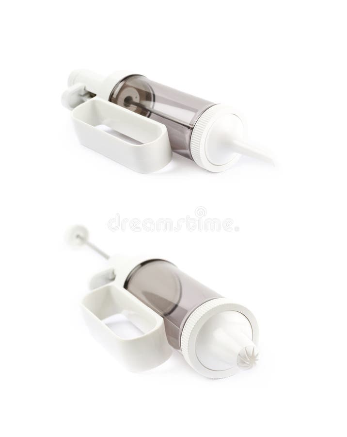 Cream Piping Syringe Tool Isolated Stock Photo - Image of confectionery ...