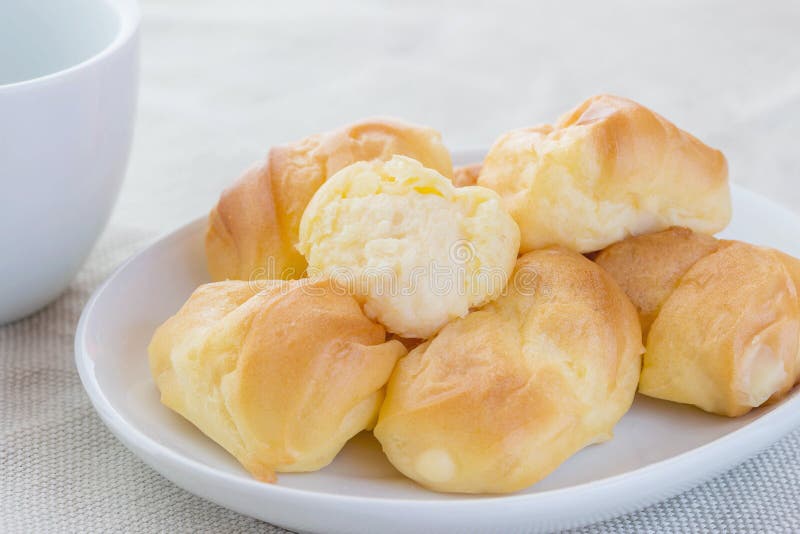 Cream Puff stock image. Image of baked, golden, bakery - 73085635