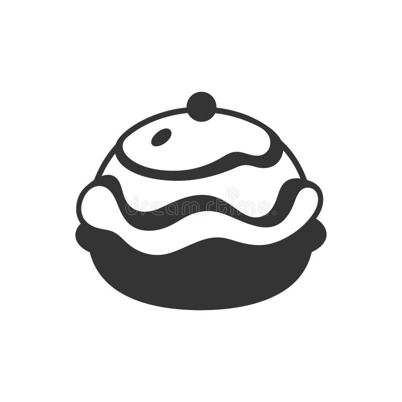 Cream Puff Icon stock vector. Illustration of pacent - 296705398