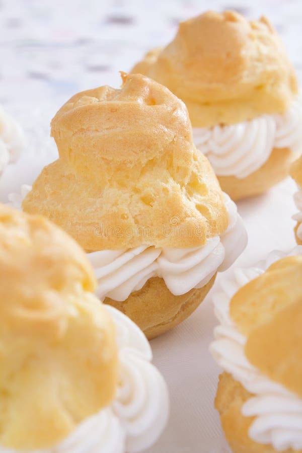 Powdered Cream Puffs stock photo. Image of sweet, puff - 10968384