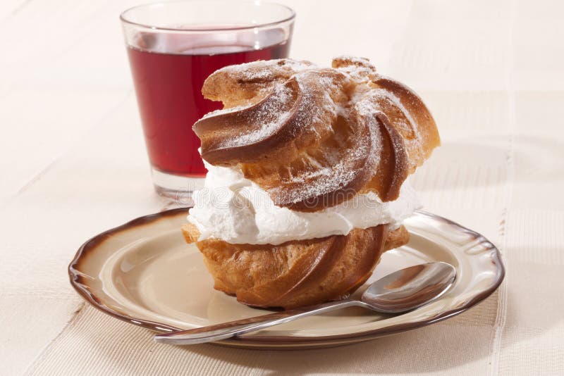 Cream puffs stock image. Image of filled, puff, plate - 51748329