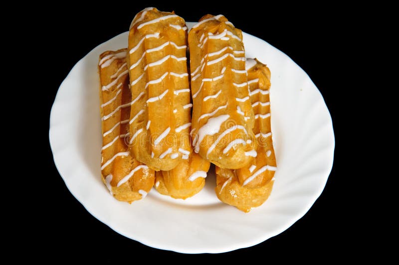 Cream puffs fancy stock image. Image of filled, sugared - 11004477