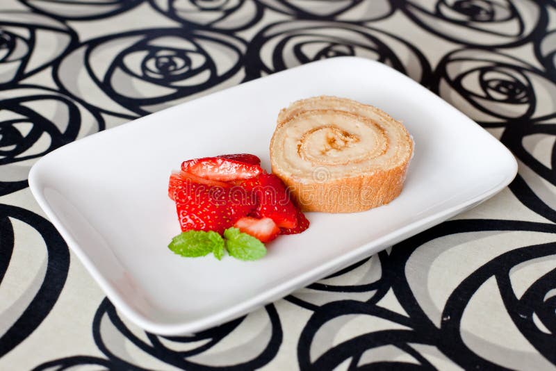 Cream roulade stock photo. Image of baked, beautiful - 19545656
