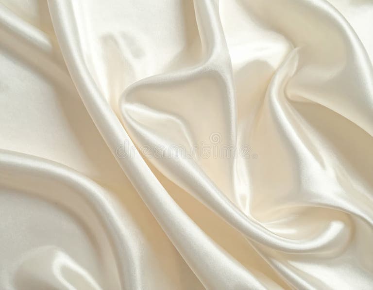 Cream Satin Fabric Drape Texture Background Stock Illustration ...