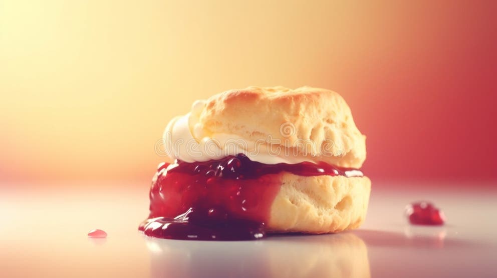 Cream Scone stock illustration. Illustration of meal - 274442321