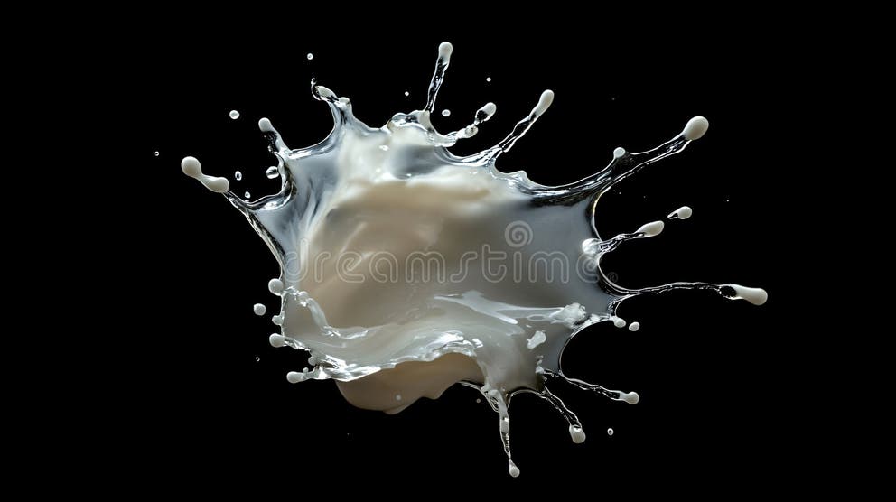 Cream Splashing Elegantly - High Quality Milk Visuals Showcase ...