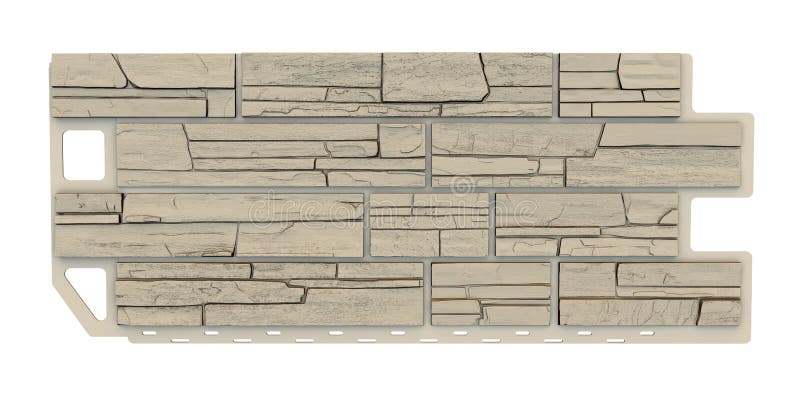Cream Stone facade panel stock illustration. Illustration of ...