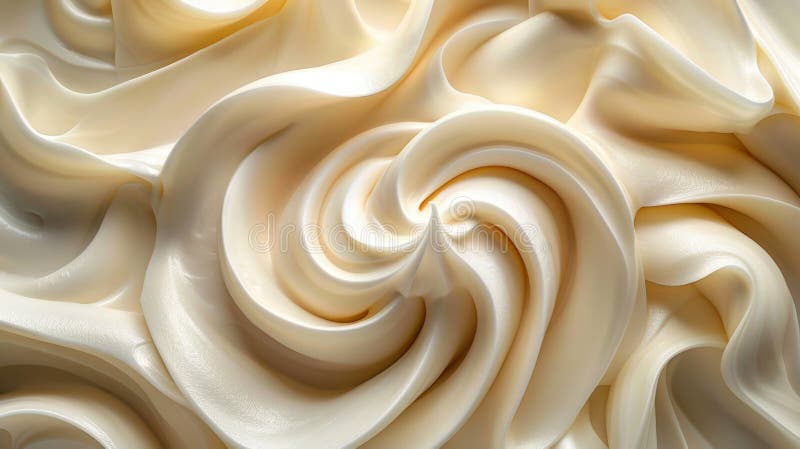 Cream Swirl Pattern, Opulent Cream Texture with Swirling Patterns ...