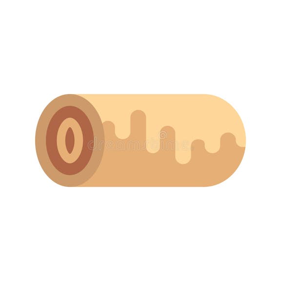 Cream Swiss Roll Icon Vector Image. Stock Vector - Illustration of cake ...