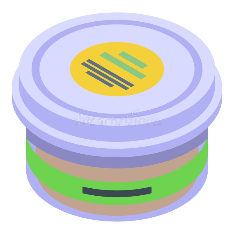 Cream Tahini Pot Icon Isometric Vector. Cooking Paste Stock Vector ...