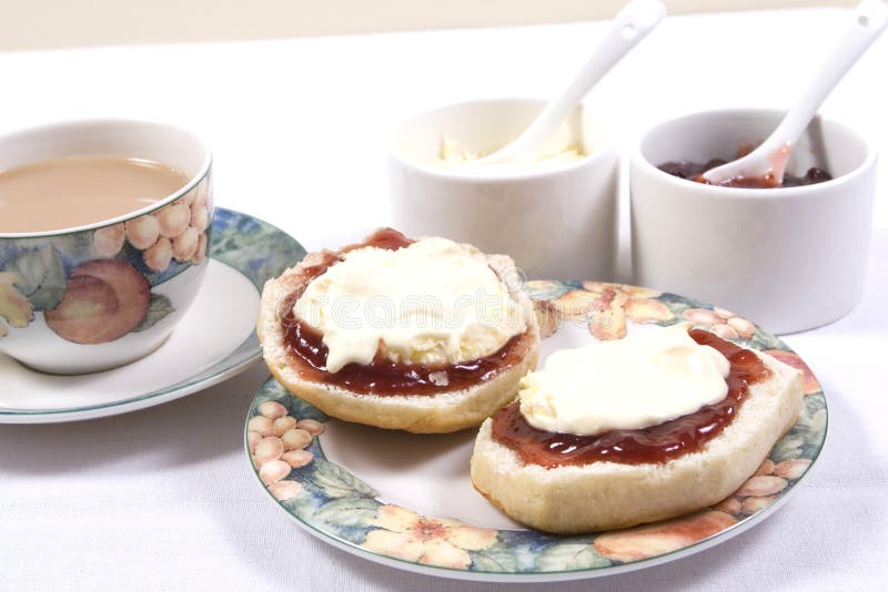 Cornish cream tea stock photo. Image of cornish, indulgence - 24666350