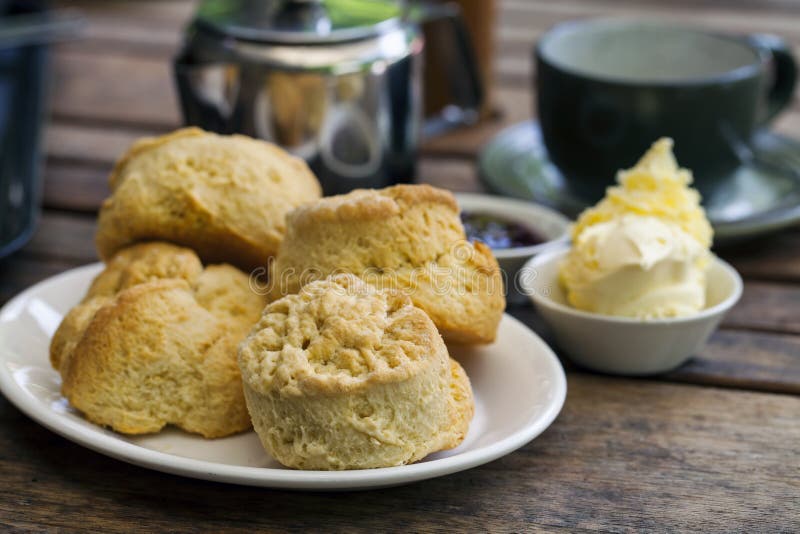 Cream tea stock photo. Image of cake, food, bake, table - 56597962
