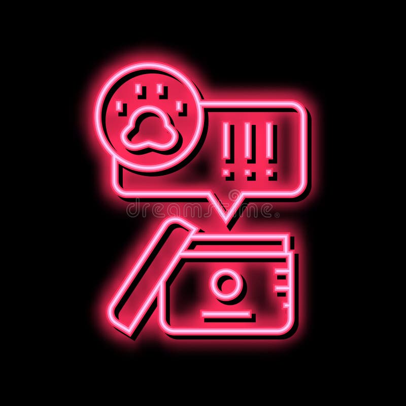 Cream Testing on Animal Neon Glow Icon Illustration Stock Vector ...