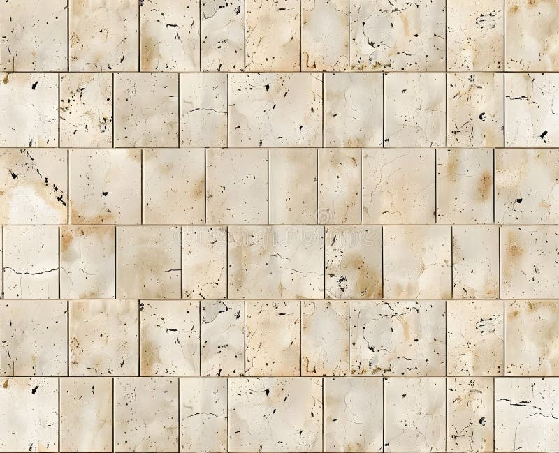Cream Travertine Wall Cladding Seamless Texture Stock Illustration ...