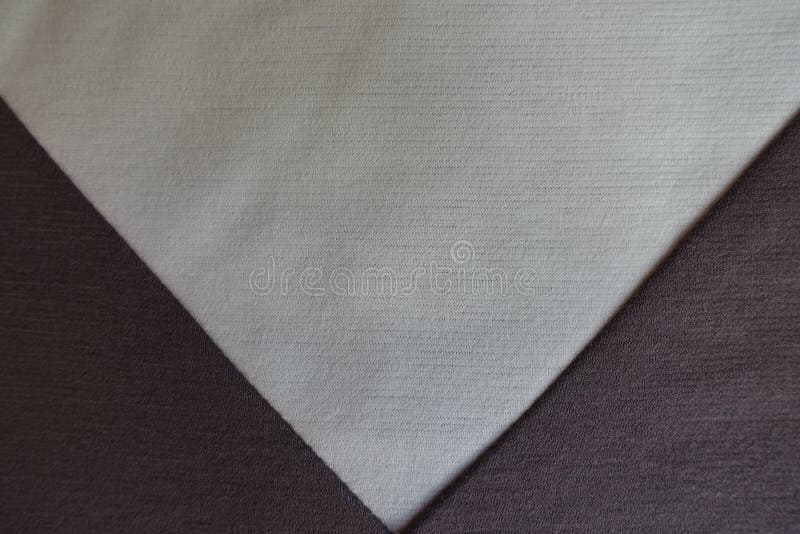 Cream Gusset Sewn To Brown Fabric Stock Image - Image of material ...