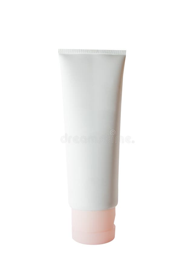 Cream Tube White Plastic Product Stock Photo - Image of product, object ...
