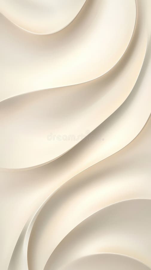 Cream Waves Abstract Background Stock Illustration - Illustration of ...
