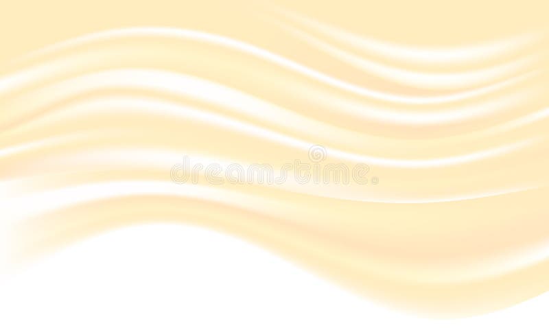 Cream Waves Realistic Texture. Pouring Milk Flow Stock Vector ...