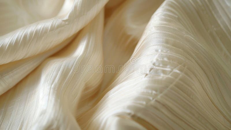 A Creamcolored Silk Dupioni with a Subtle Luster Highlighting the ...
