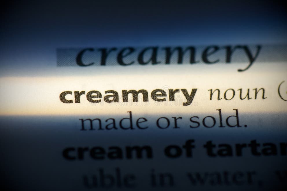 Creamery stock image. Image of vocabulary, word, language - 161577993