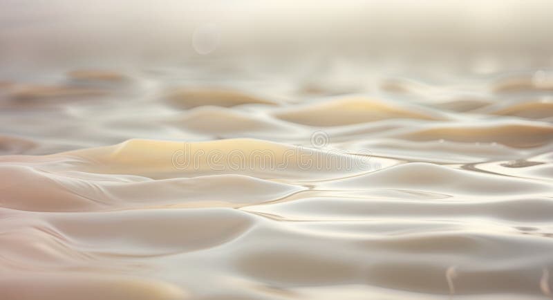 Creams in Shallow Water with Gentle Ripples and Soft Light Effects ...