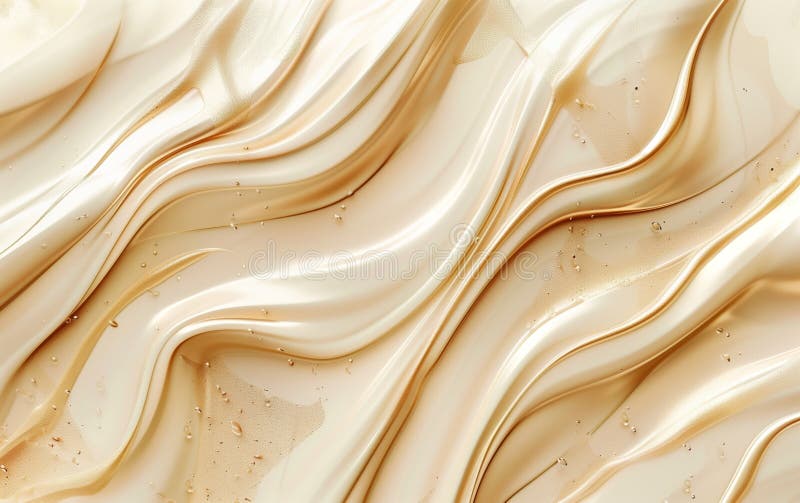 Creamy Abstract Background with a Swirling Milk Wave Texture. Liquid ...