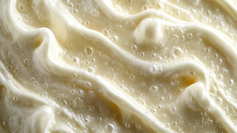 Creamy, Airy Texture with Subtle Waves and Bubbles Stock Illustration ...