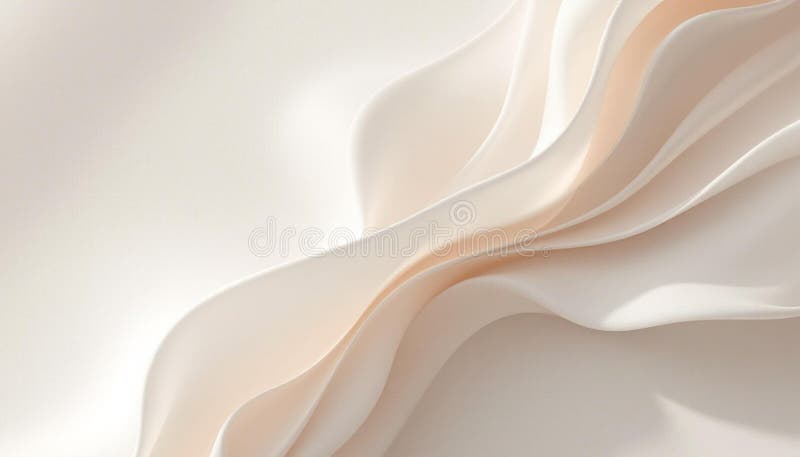 Creamy Beige Abstract Wave Background Image Stock Illustration ...