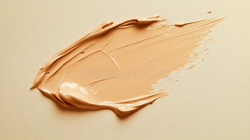 Smooth Application of Beige Foundation on a Canvas Surface in Natural ...