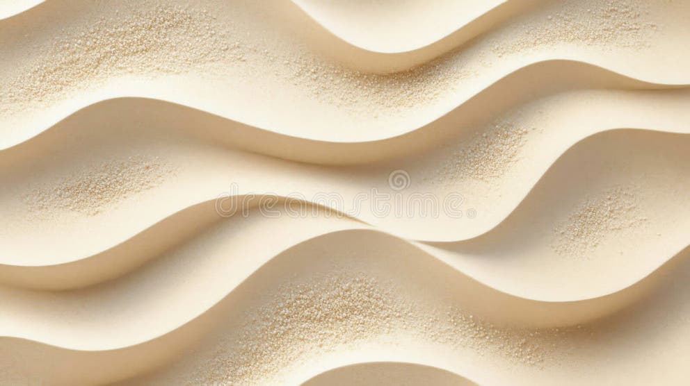 Creamy Beige Sand Dunes Abstract Wave Pattern Stock Illustration ...