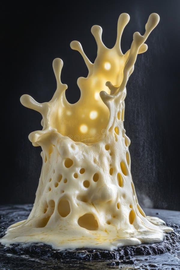 Creamy Cheese Explosion stock image. Image of gourmet - 359062961