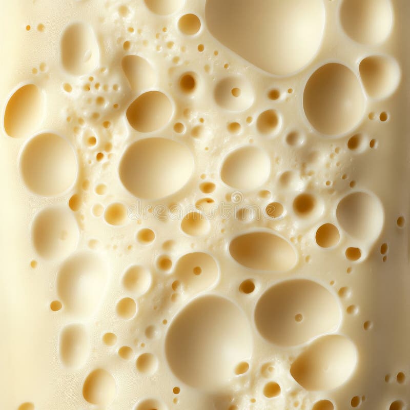 Creamy Cheese Texture Pattern, with Visible Holes and Soft, Smooth ...