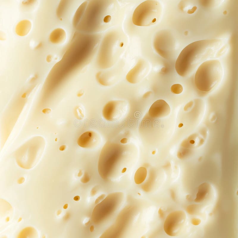 Creamy Cheese Texture Pattern, with Visible Holes and Soft, Smooth ...