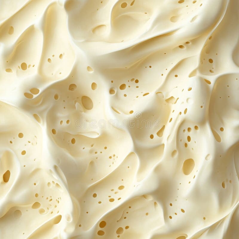 Creamy Cheese Texture Pattern, with Visible Holes and Soft, Smooth ...