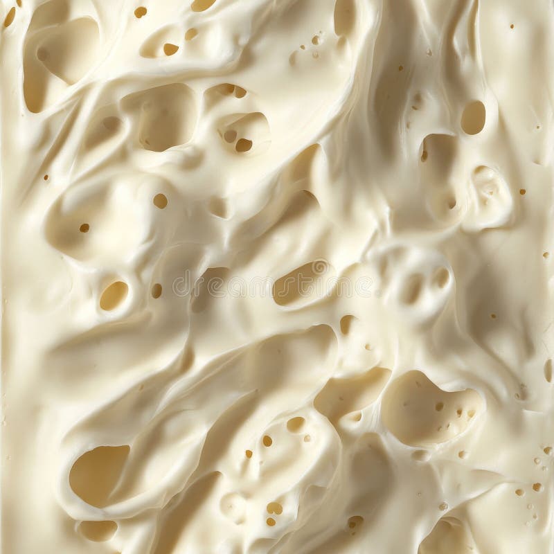 Creamy Cheese Texture Pattern, with Visible Holes and Soft, Smooth ...