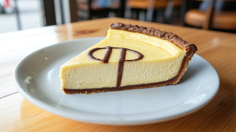 Creamy Cheesecake Slice Cafe Setting Dessert Menu Stock Photos - Free ...