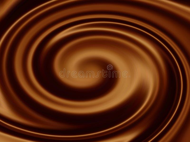 Creamy Chocolate Texture - Abstract Swirls Stock Illustration ...