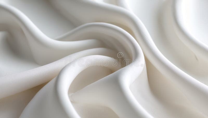 Creamy Fabric Waves with Smooth Texture and Elegant Curves Stock Image ...