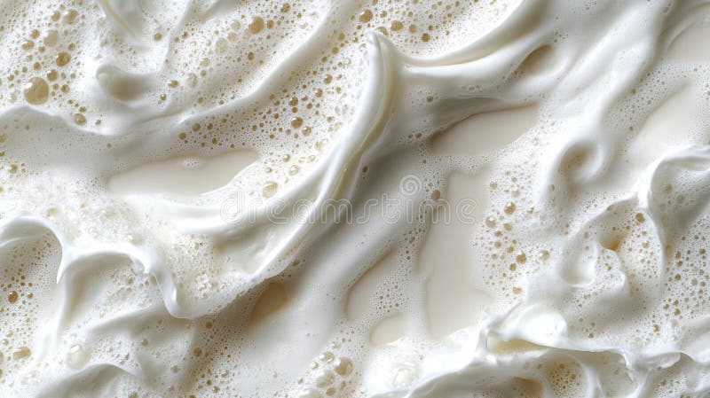 Creamy, Frothy Texture with Bubbles and Liquid Stock Photo - Image of ...