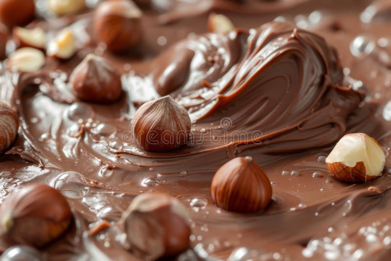 Creamy Hazelnut Chocolate Spread Stock Illustration - Illustration of ...