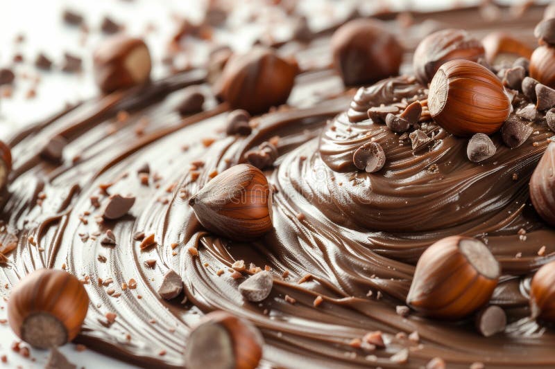 Creamy Hazelnut Chocolate Spread Stock Illustration - Illustration of ...