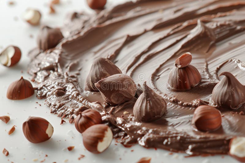 Creamy Hazelnut Chocolate Spread Stock Illustration - Illustration of ...