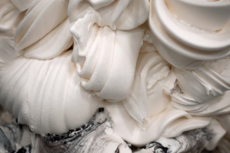Creamy Ice Cream Close-up, Relief Texture of Ice Cream. Stock Image ...
