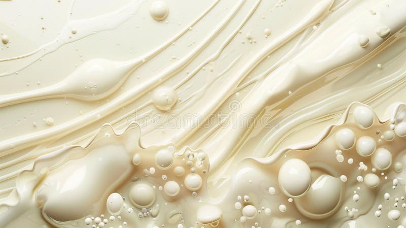 Creamy Liquid Flowing Textures with Scattered Bubbles Background Image ...