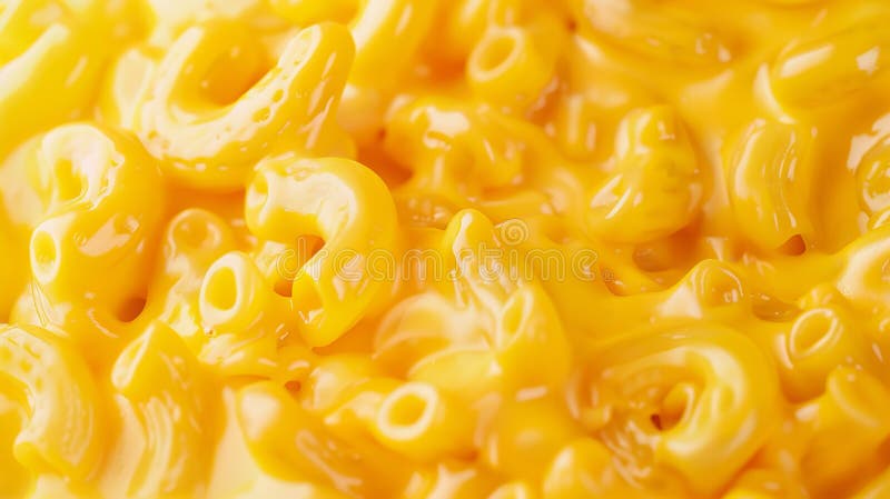 Creamy Mac and Cheese Close Up Texture and Richness Stock Photo - Image ...