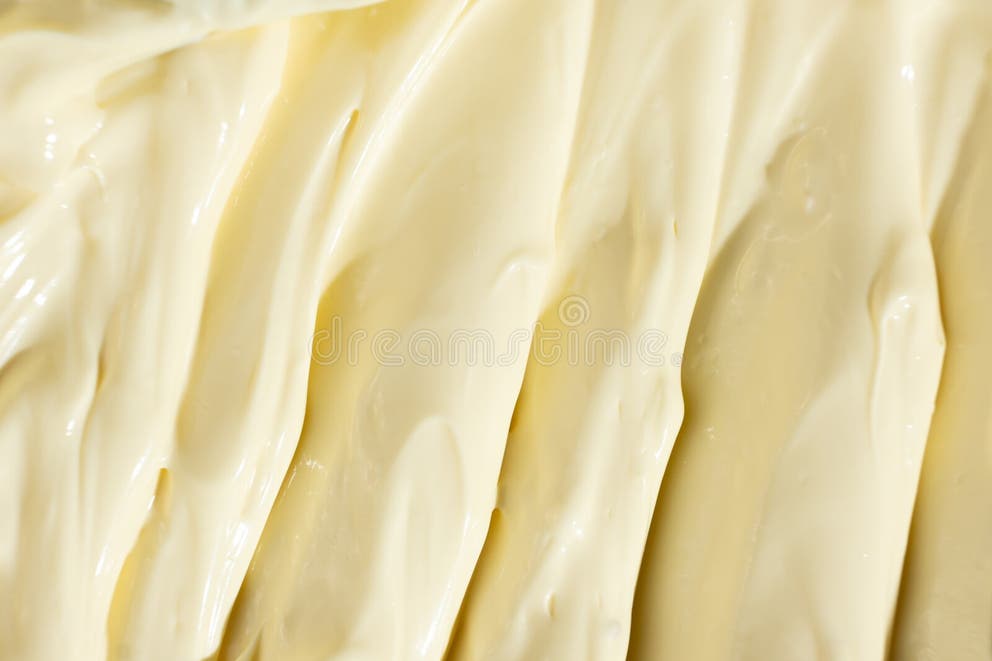 Creamy Mayonnaise Texture Abstract Culinary Background Stock Image ...