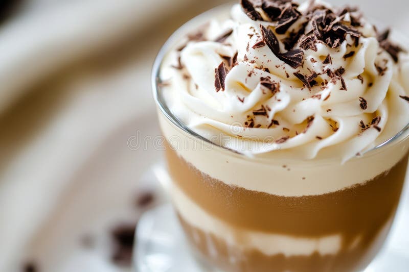 A Creamy Mocha Mousse Background with Rich, Deep Chocolate and Light ...