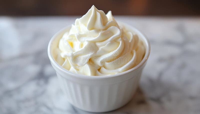 Creamy Plain Greek Yogurt Served in a White Bowl with a Smooth Texture ...