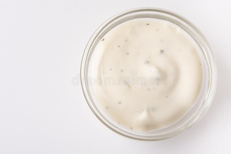 Creamy Ranch Dressing in a Bowl Stock Image - Image of isolated, food: 383058963
