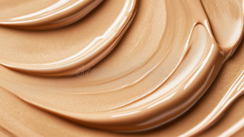 Creamy Smooth Liquid Foundation Texture for Makeup Applications Stock ...